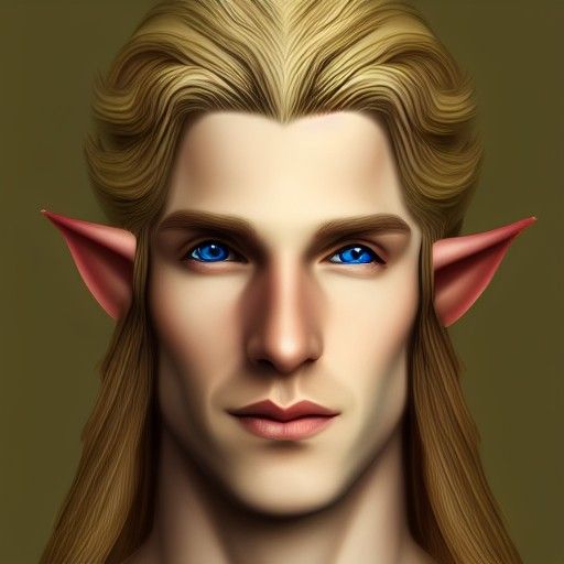 Handsome elf with pink ears. - AI Generated Artwork - NightCafe Creator