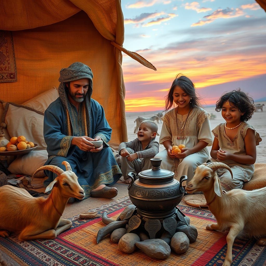 A historical desert family - A Family's Serene Desert Oasis ...