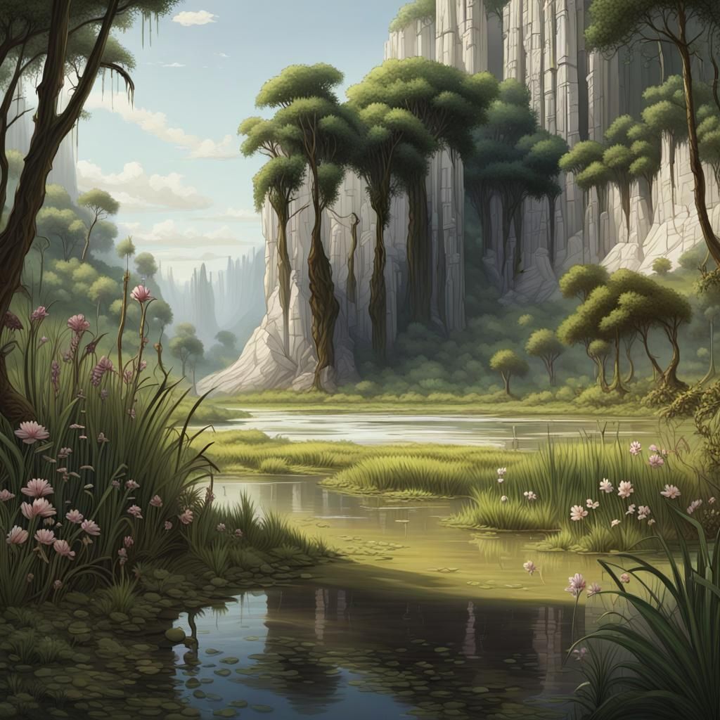 The Sarre Marsh - AI Generated Artwork - NightCafe Creator