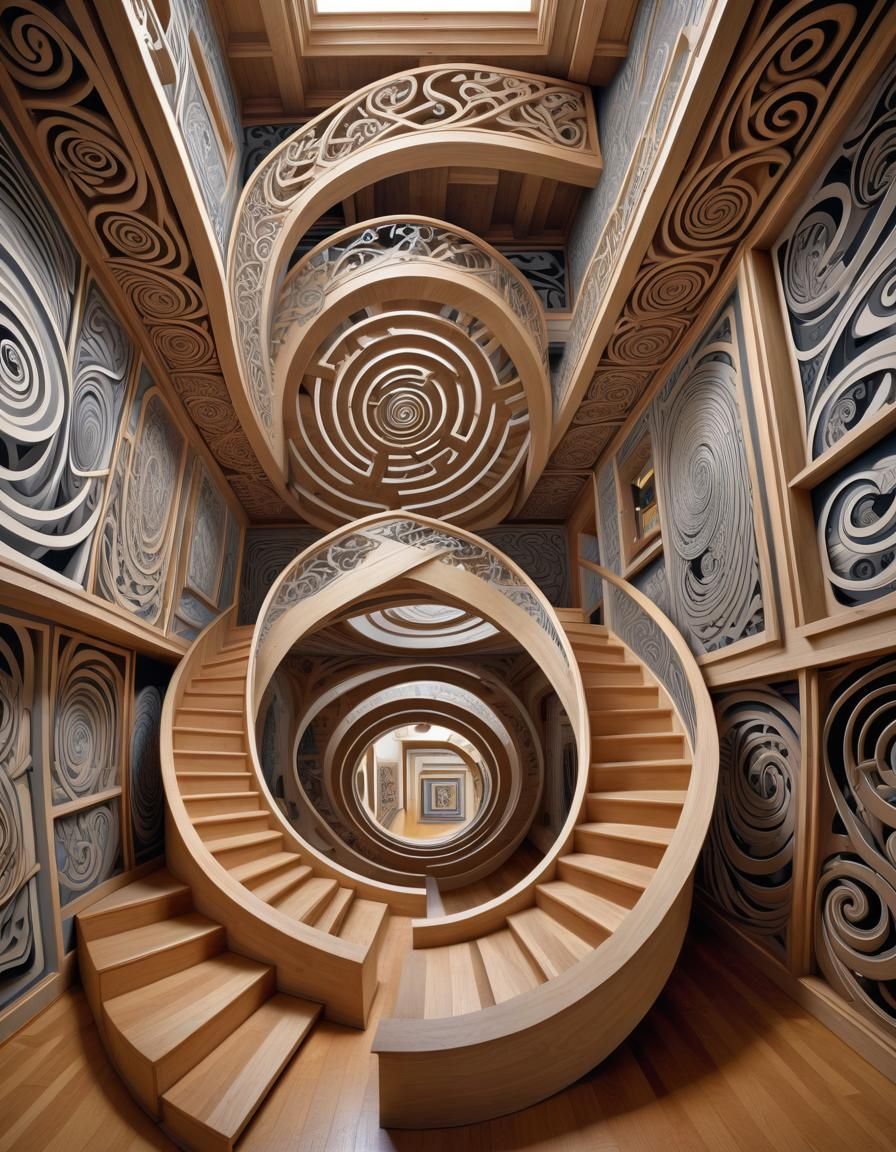 twisted geometry - AI Generated Artwork - NightCafe Creator