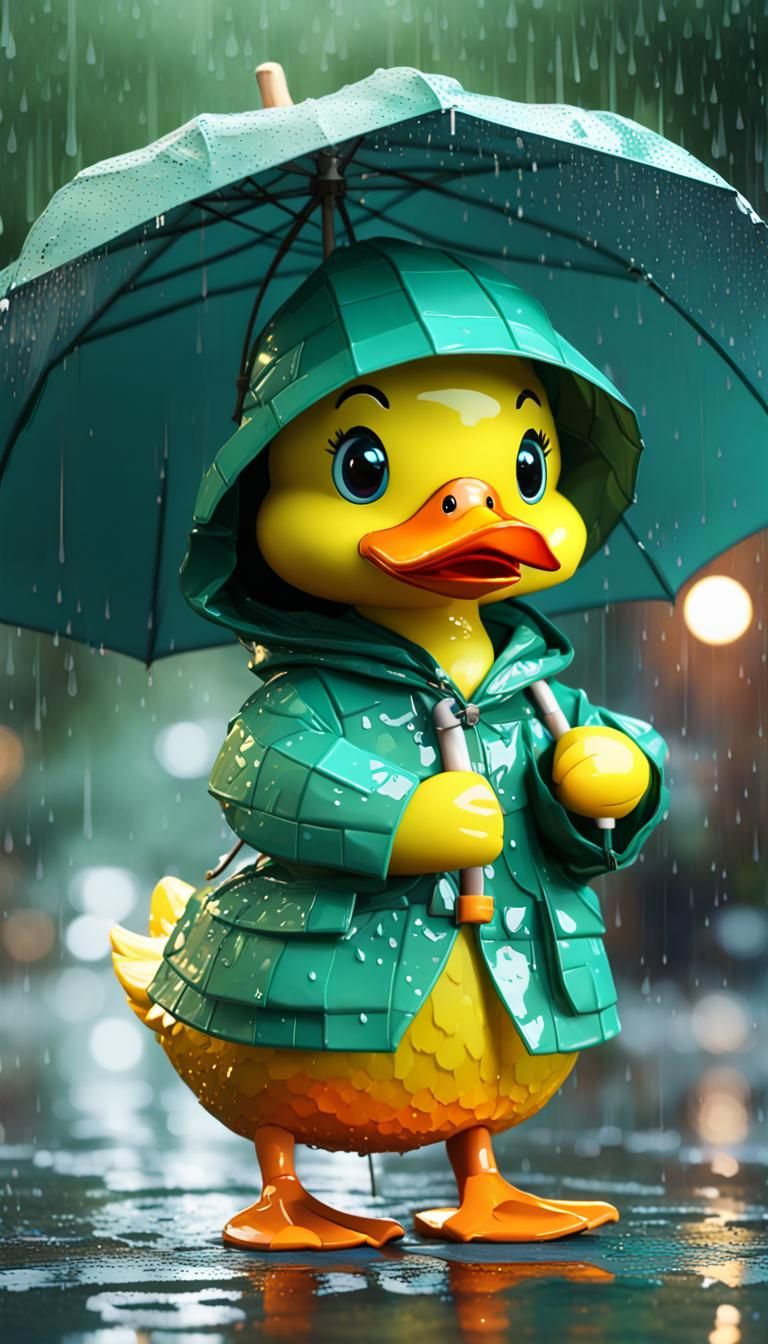 Rain Duck - AI Generated Artwork - NightCafe Creator