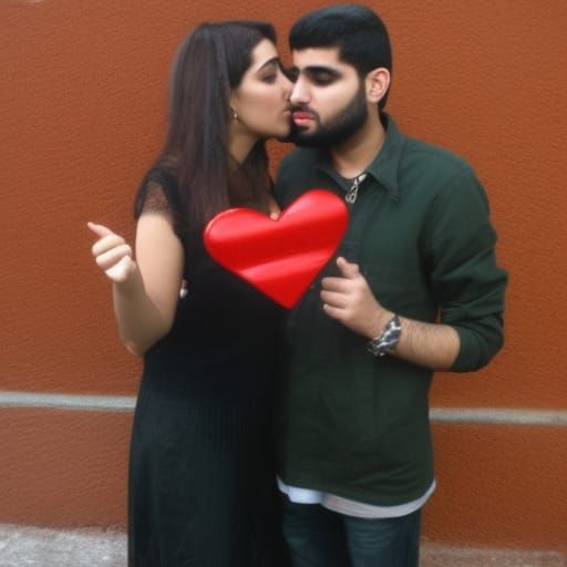 my name is Mahir, I kiss you - AI Generated Artwork - NightCafe Creator