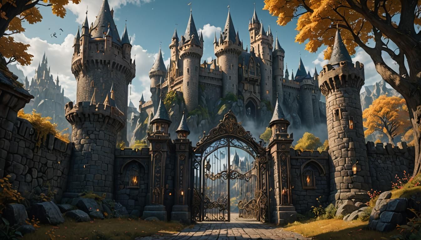 the castle awaits - AI Generated Artwork - NightCafe Creator