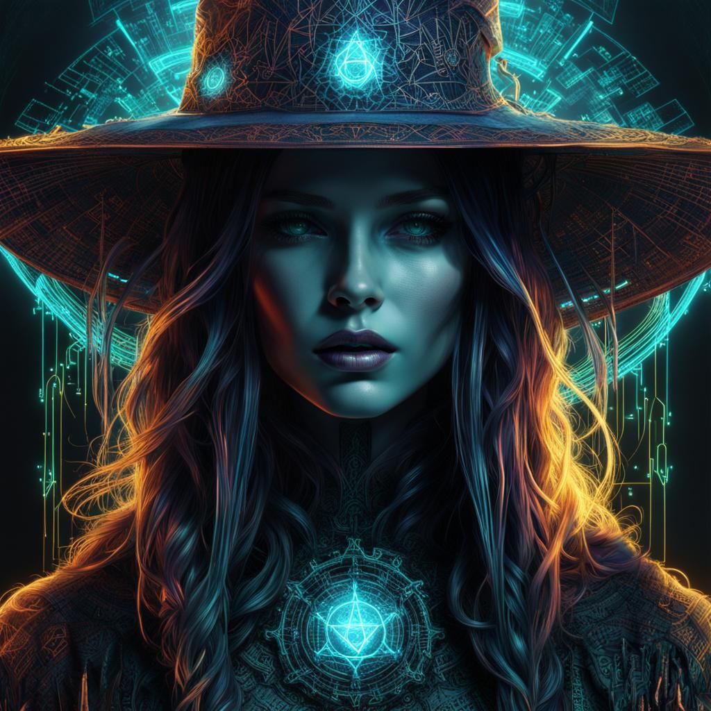Tech Witch - AI Generated Artwork - NightCafe Creator