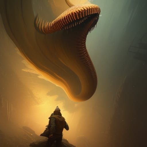 ALASKAN BULL WORM - AI Generated Artwork - NightCafe Creator