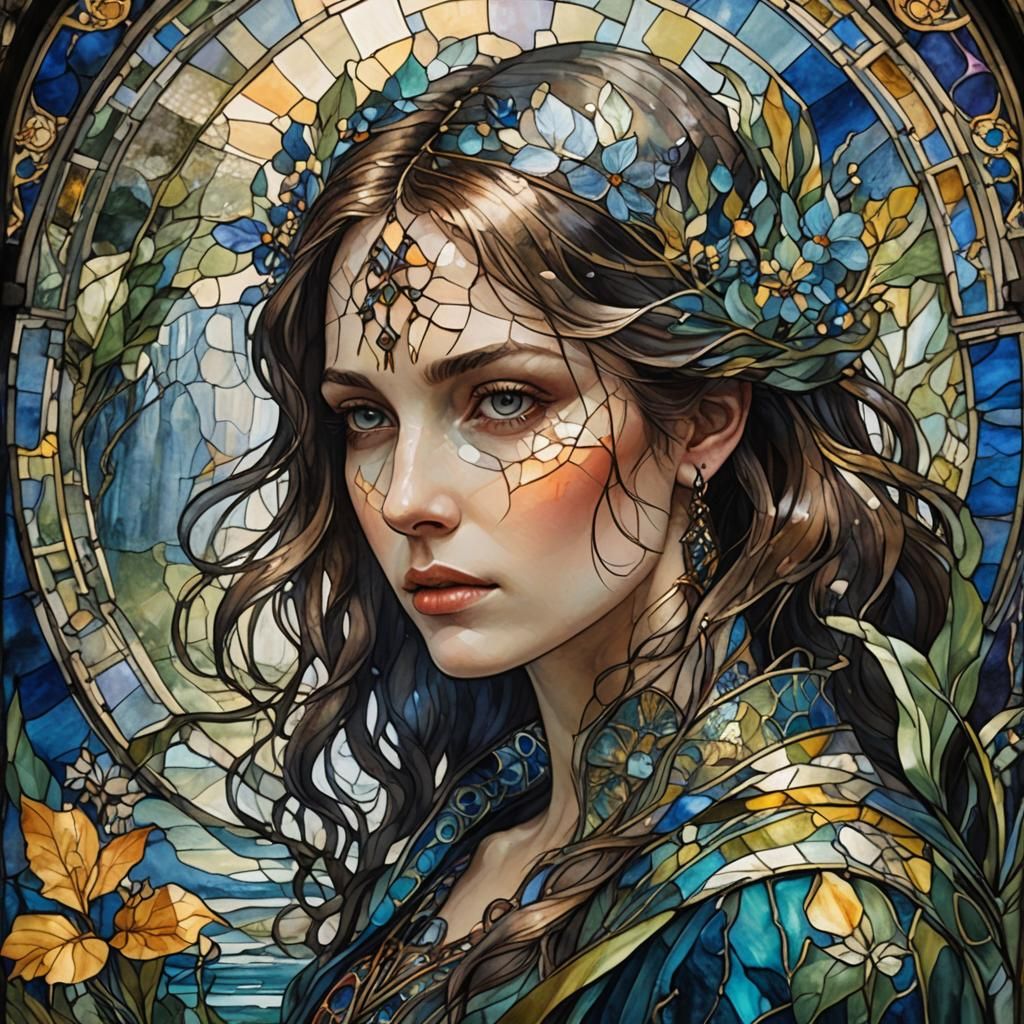 The corruption of Lady Elaine - AI Generated Artwork - NightCafe Creator