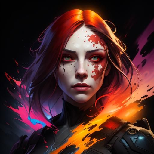 Beautiful young soulless woman dead inside with no zero feelings - AI ...