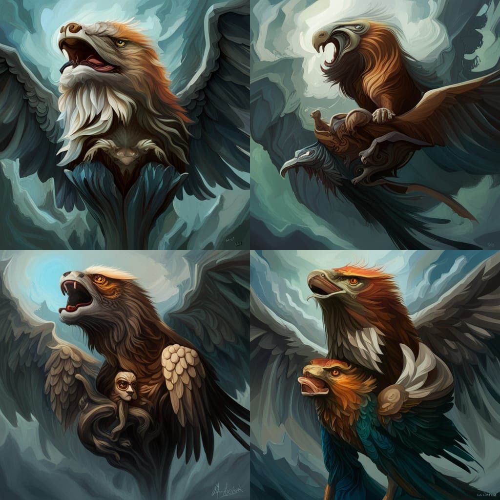 Dark Gryphon SDXL - AI Generated Artwork - NightCafe Creator