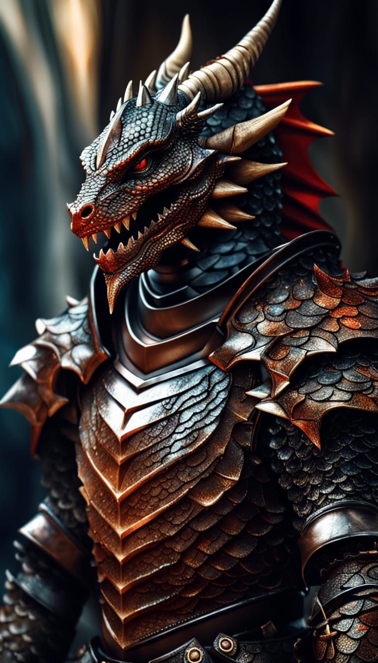 Dragon knight - AI Generated Artwork - NightCafe Creator