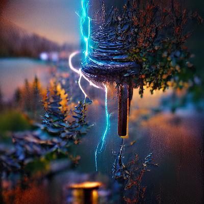 Electric tree - AI Generated Artwork - NightCafe Creator