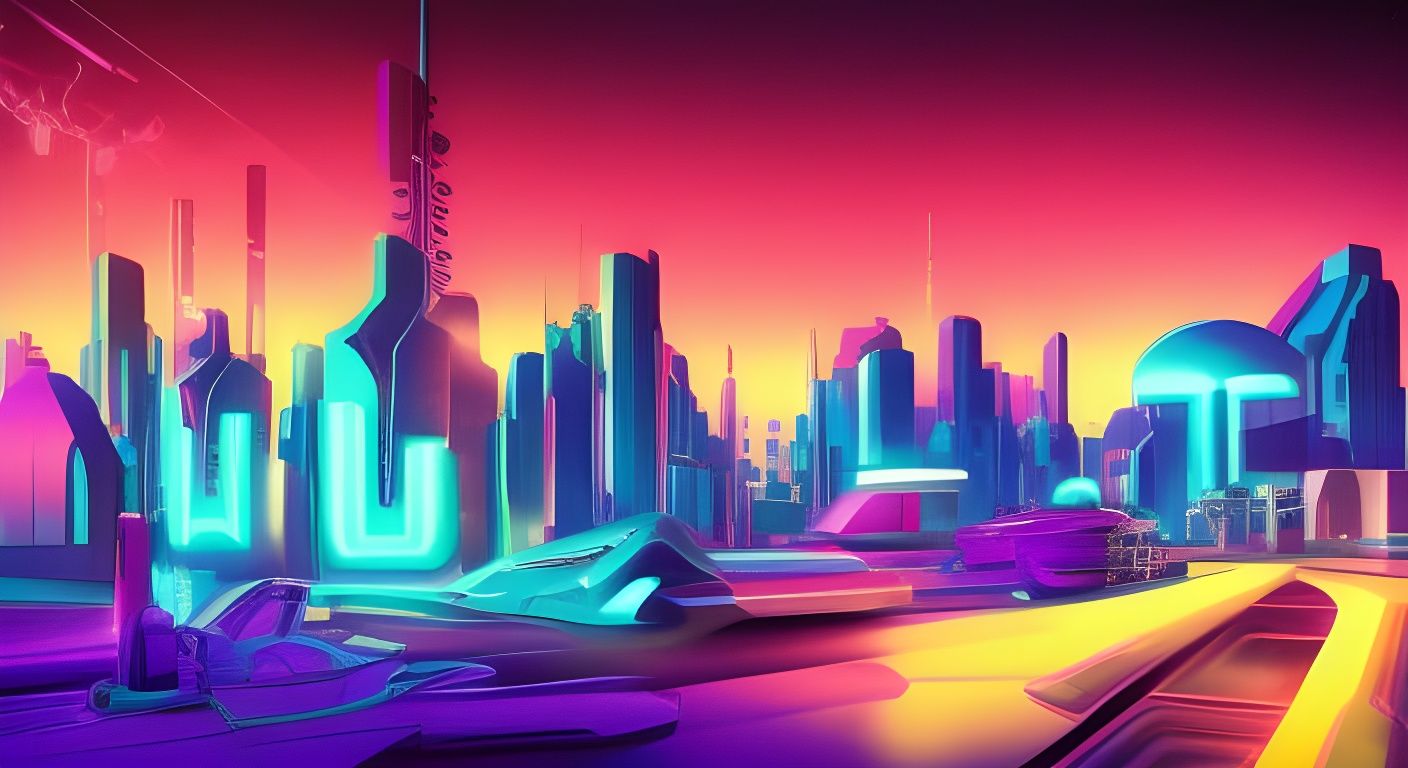 'Synth City' - AI Generated Artwork - NightCafe Creator