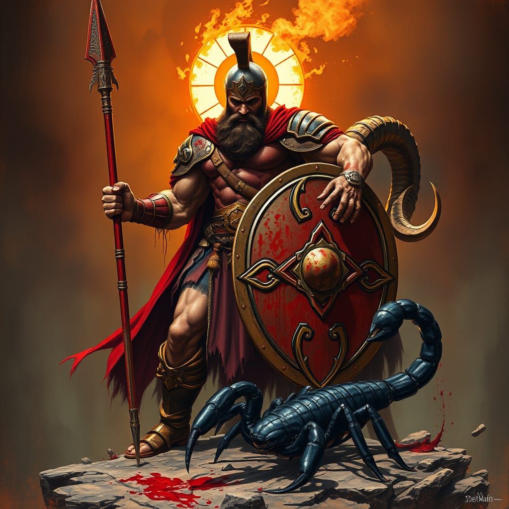 Mars God of War. Ruler of Aries and Scorpio.