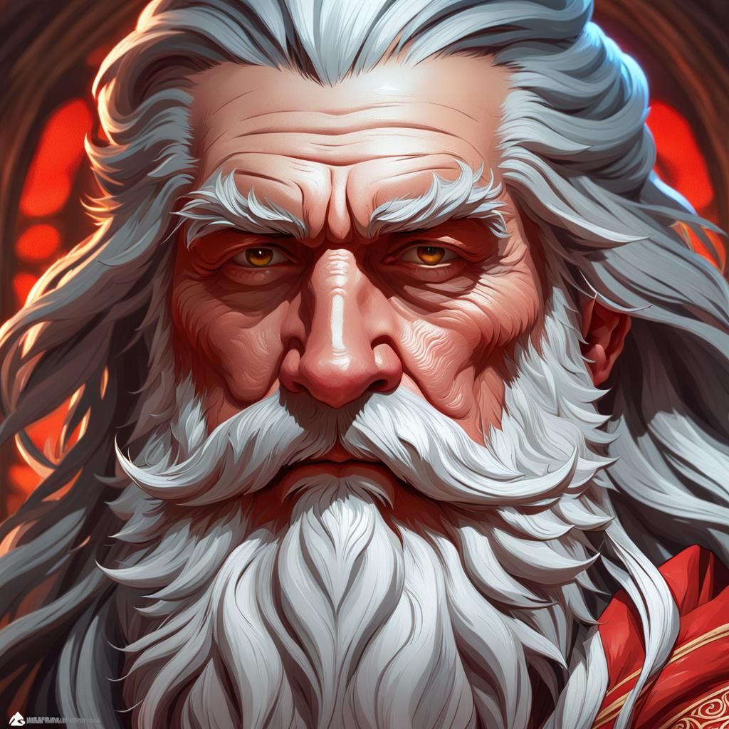 Santa's face, red cheeks, highly detailed - AI Generated Artwork ...