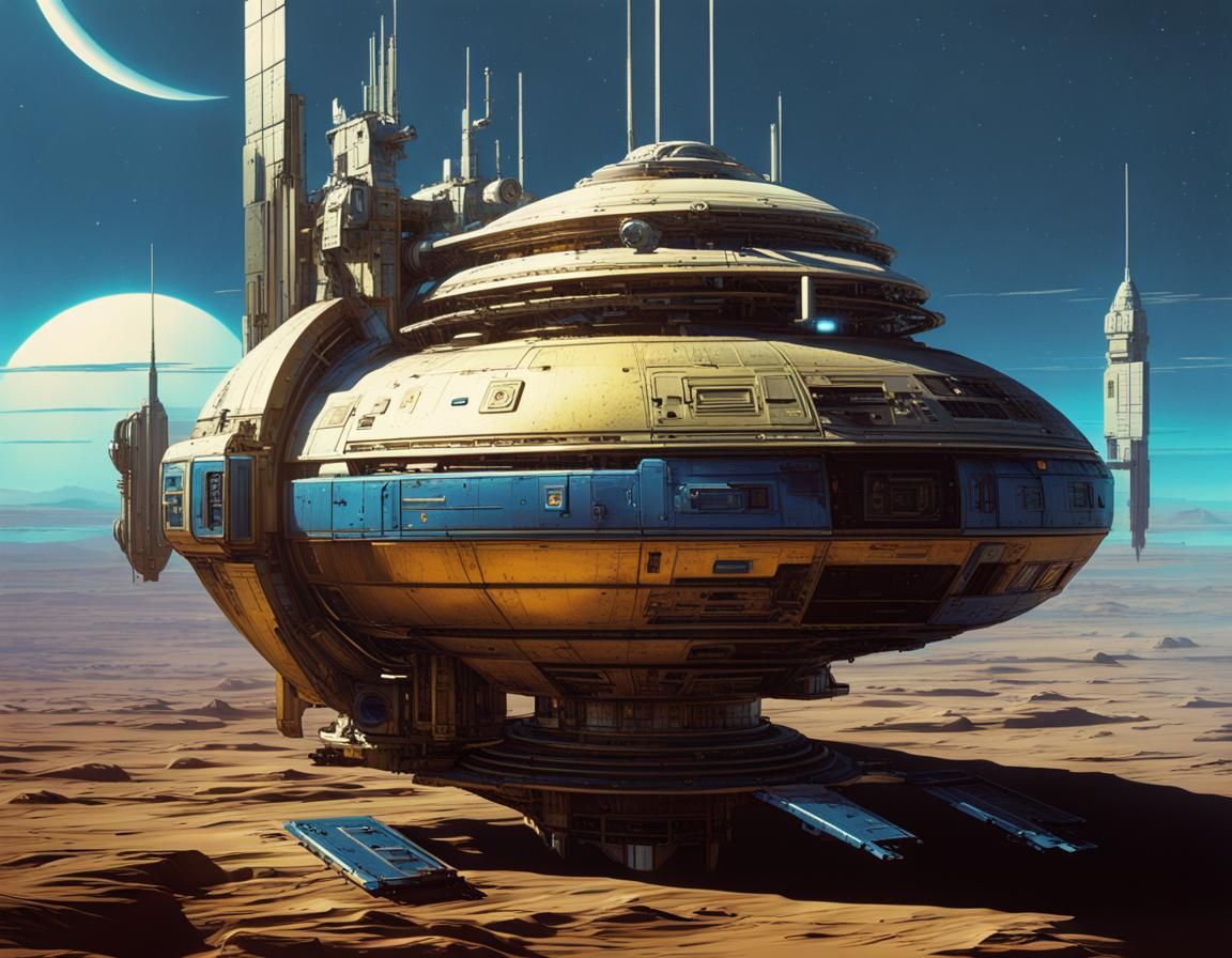 Deep Space Colony Habitation Station - AI Generated Artwork - NightCafe ...