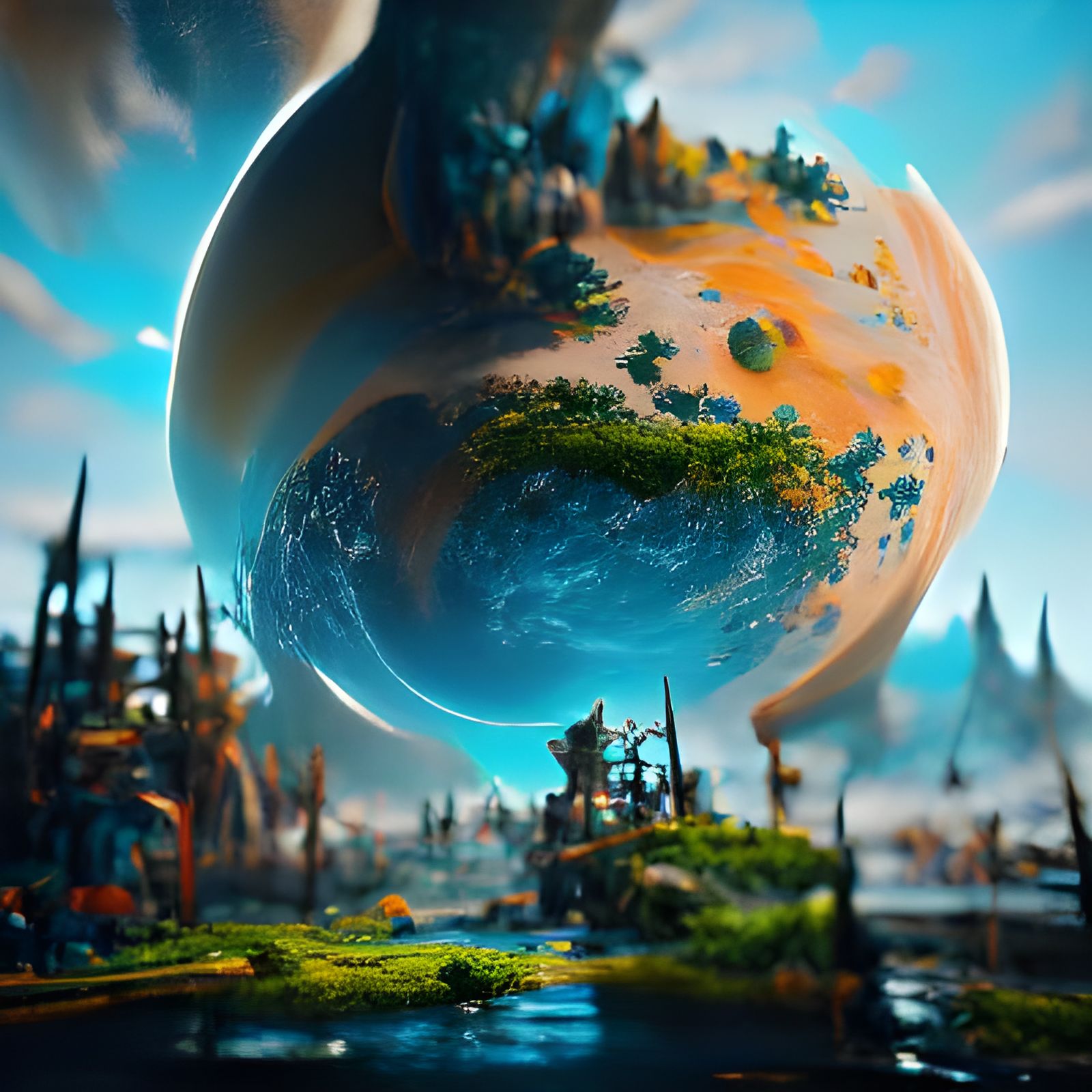 Planet birth - AI Generated Artwork - NightCafe Creator