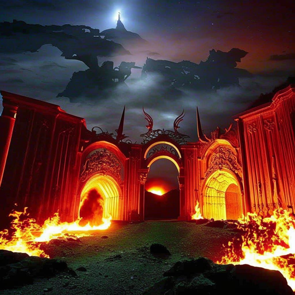 "The Entrance-Gates Of Hell" Most Evil" is a masterpiece, 8k resolution ...
