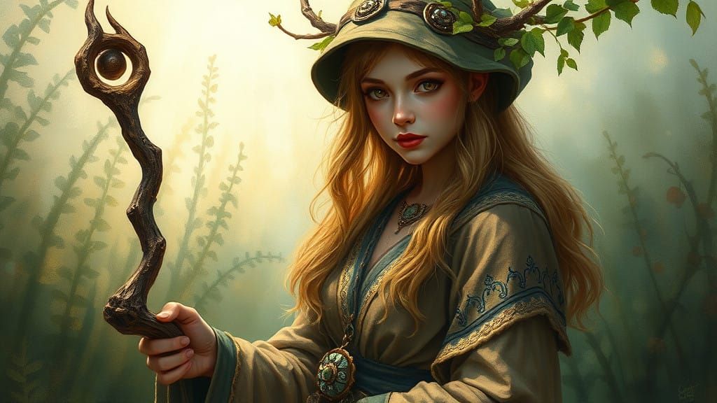 lu 89 tkytd d and d mage Rose - Whimsical Druid Mage in N...