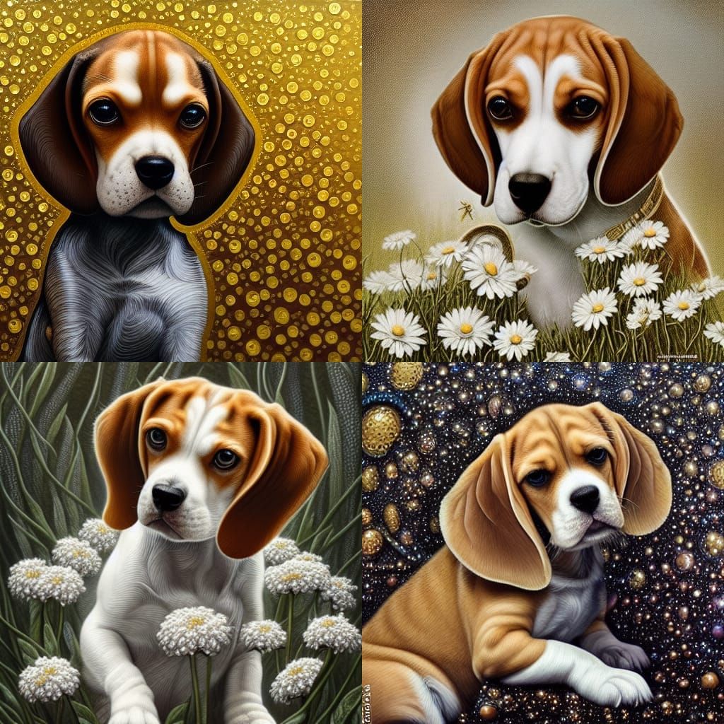 beagle puppy - AI Generated Artwork - NightCafe Creator