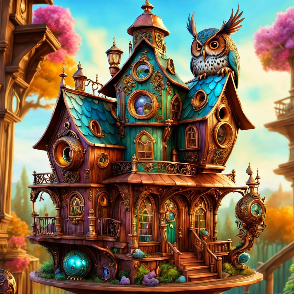 The Owls Inn- Daily challenge #948 - NightCafe