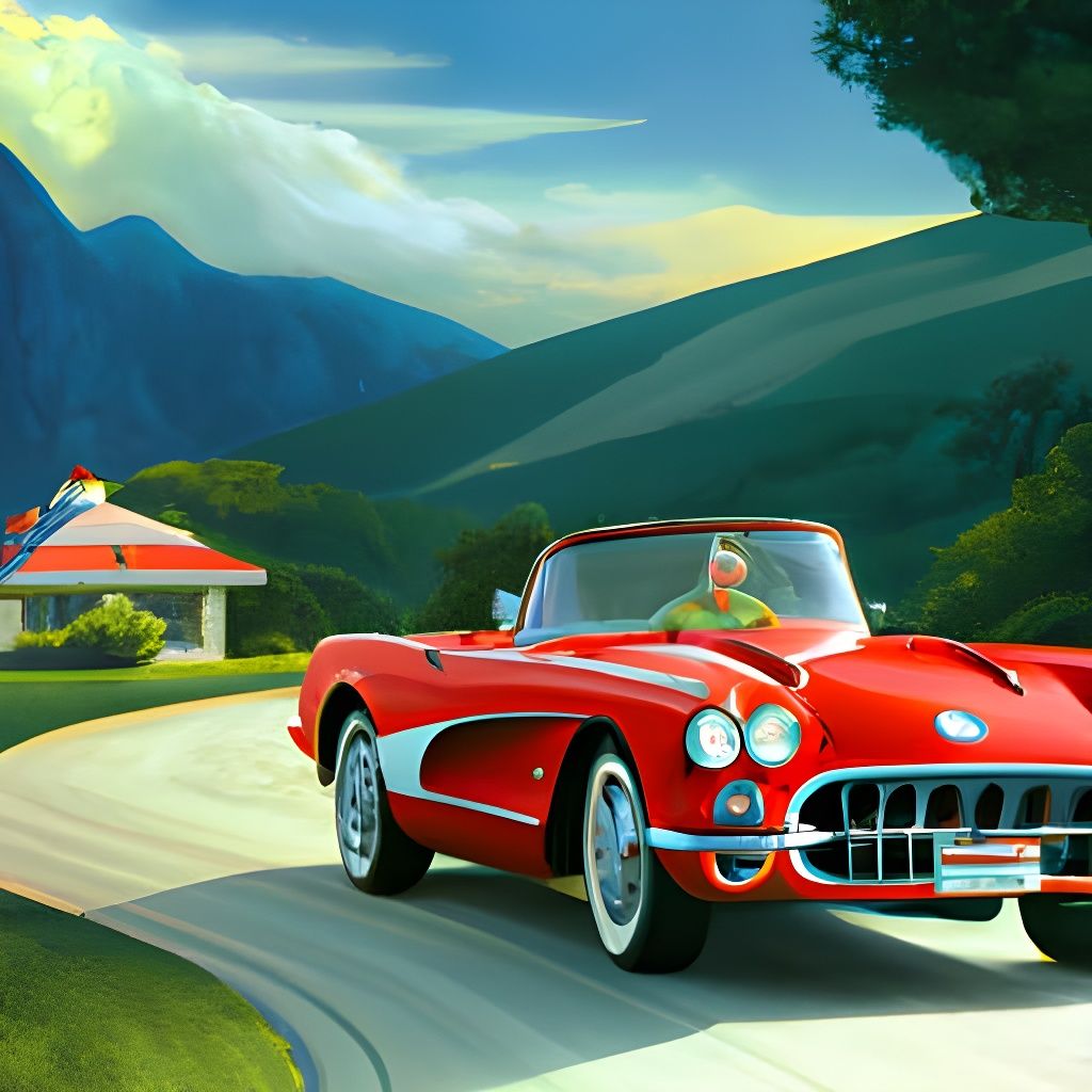 Sing along..... Little Red Corvette - AI Generated Artwork - NightCafe ...