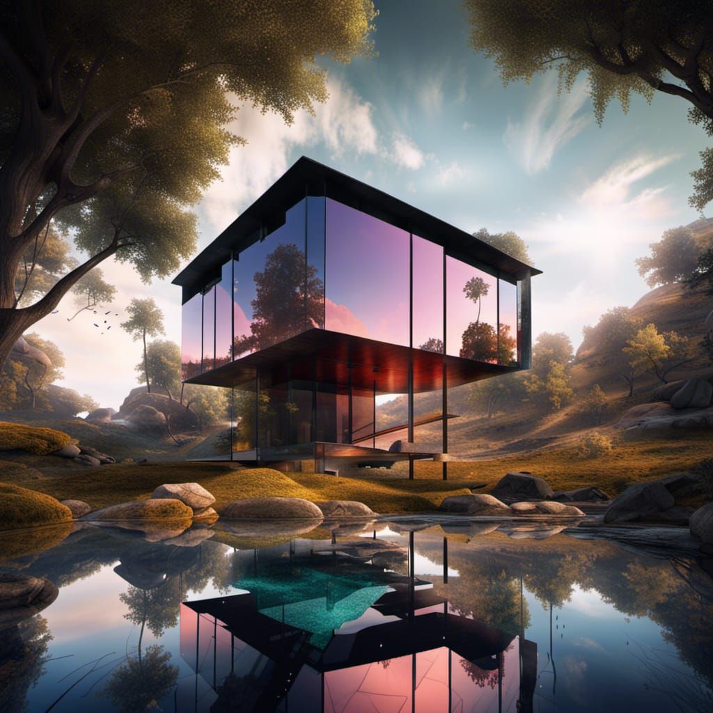 An Architectural Masterpiece 3 Story House made from Mirror Tinted ...