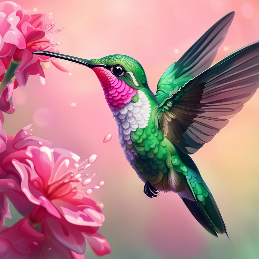 Hummingbird - AI Generated Artwork - NightCafe Creator