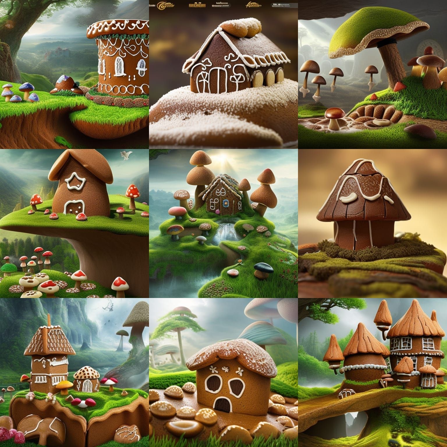 Gingerbread world - AI Generated Artwork - NightCafe Creator