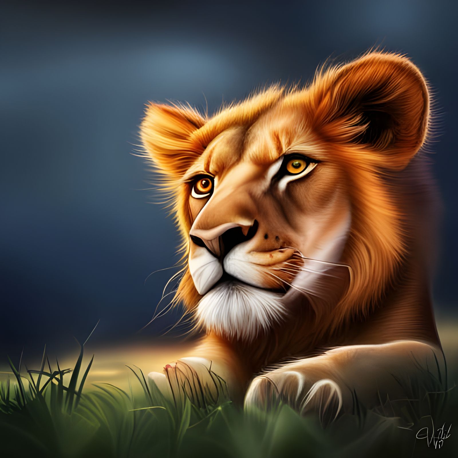 Lion - AI Generated Artwork - NightCafe Creator
