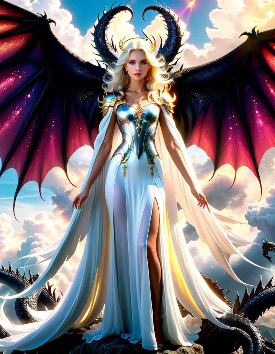 Dragon Angel - AI Generated Artwork - NightCafe Creator