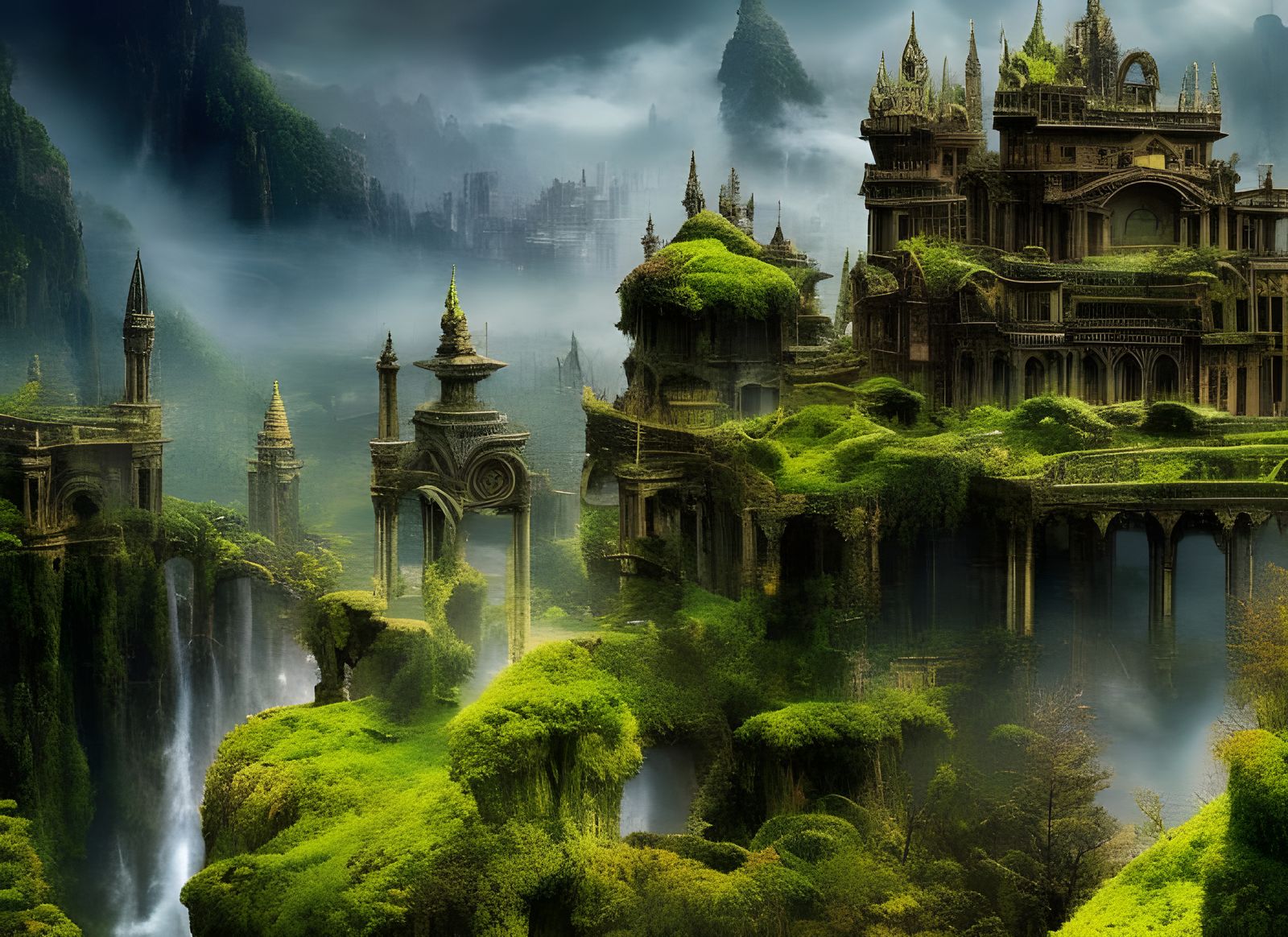 Nature taking over abandoned bulding - AI Generated Artwork - NightCafe ...