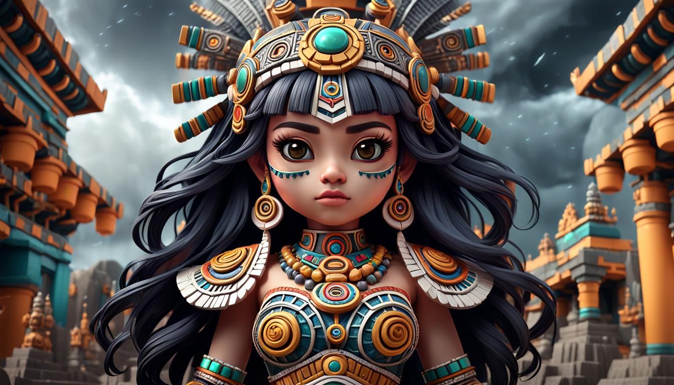 Aztec Priestess - AI Generated Artwork - NightCafe Creator