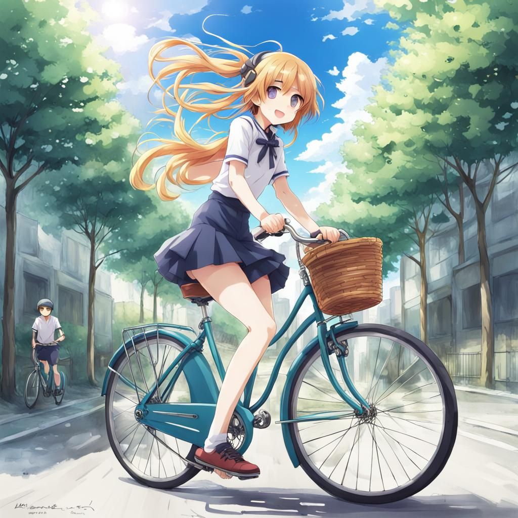I want to ride my bicycle!! - AI Generated Artwork - NightCafe Creator