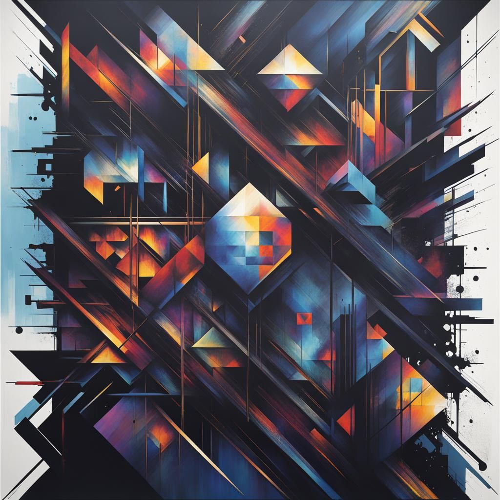 Abstract angles - AI Generated Artwork - NightCafe Creator