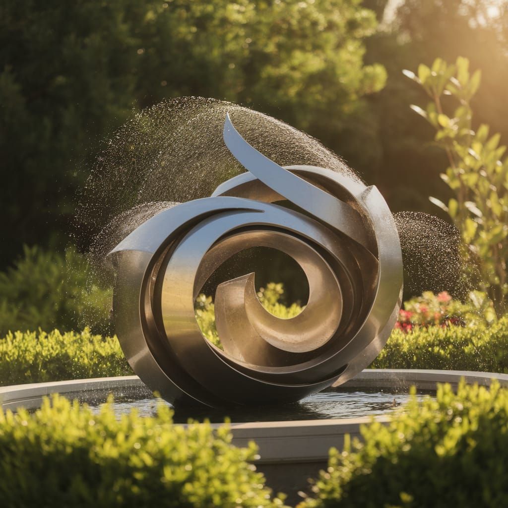 Abstract Water Sculpture - Abstract Water Sculpture
