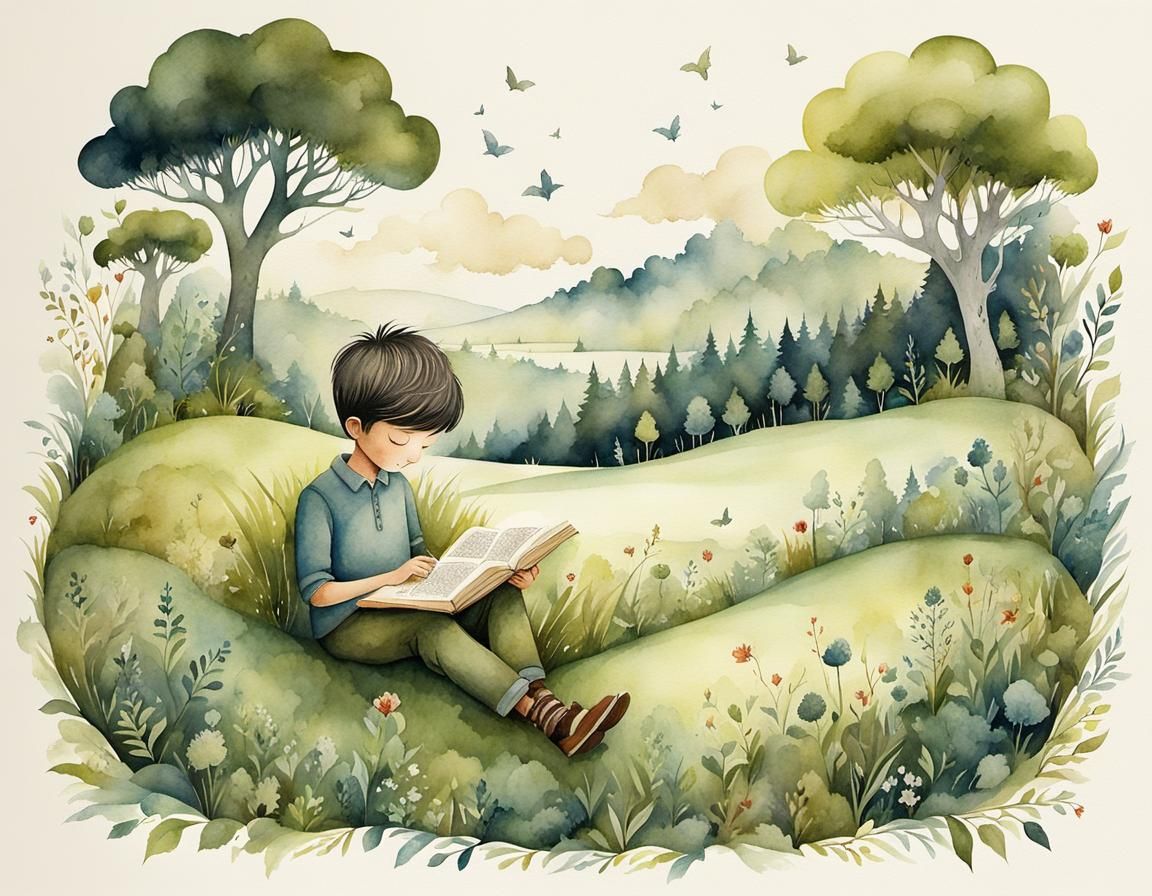 Reading - AI Generated Artwork - NightCafe Creator