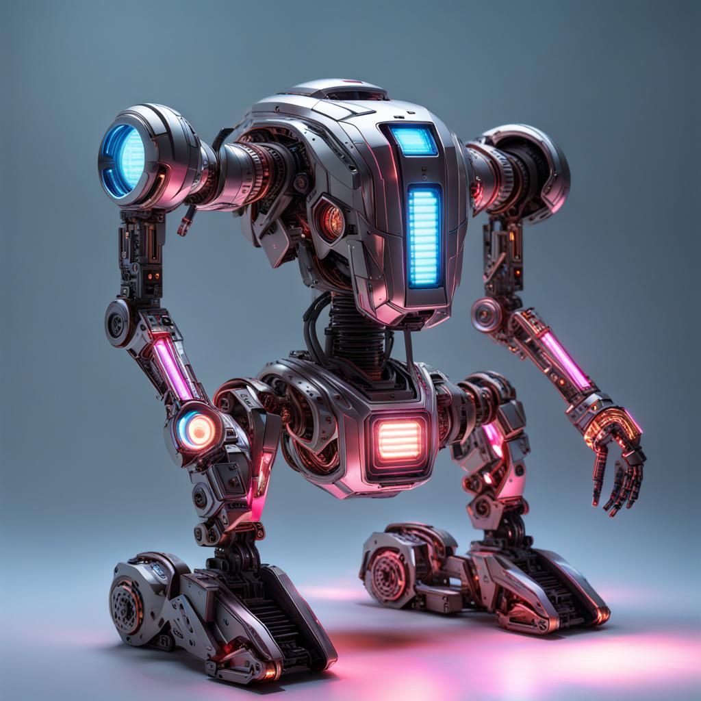 "Dreamy", "Sci-Fi Futuristic Robot", "Hyperreal" "Highly Detailed ...