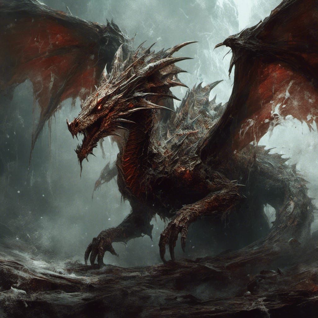 elemental dragon with see through scales - AI Generated Artwork ...