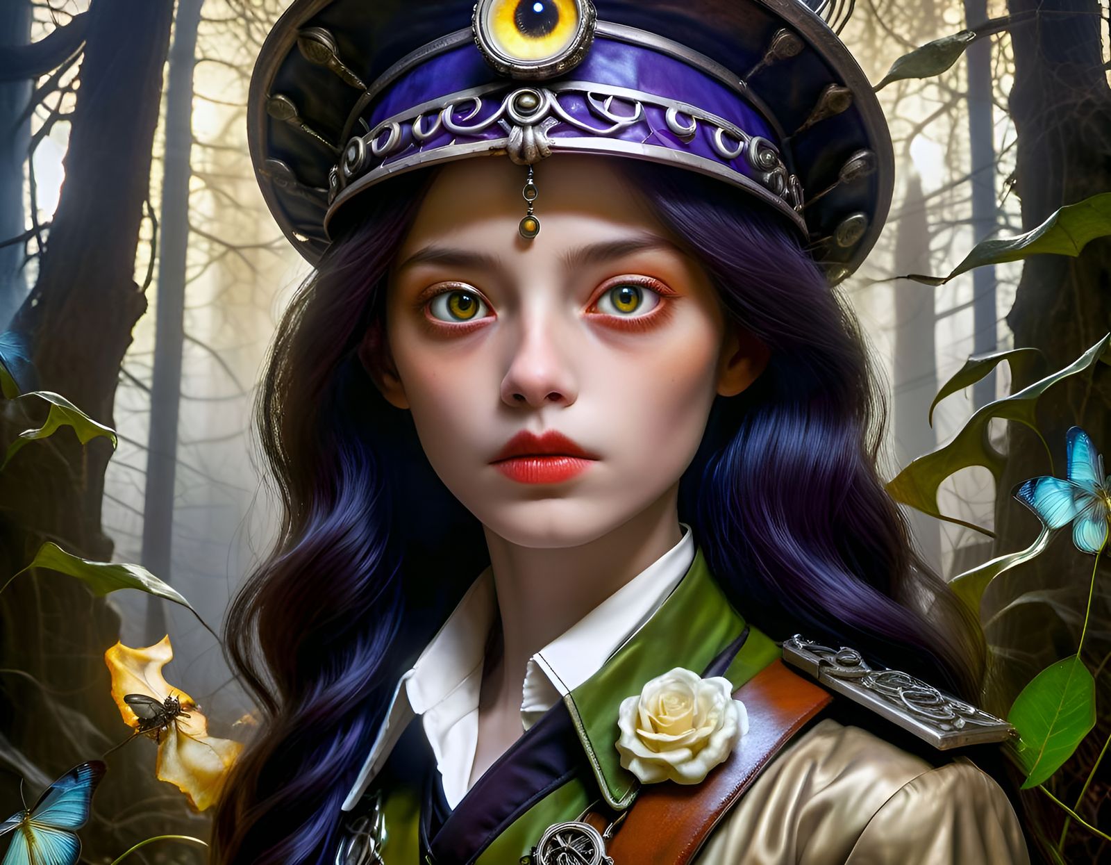 Senior Cadet Ajatar Korhonen, U.S. Eldritch Corps - AI Generated Artwork - NightCafe Creator