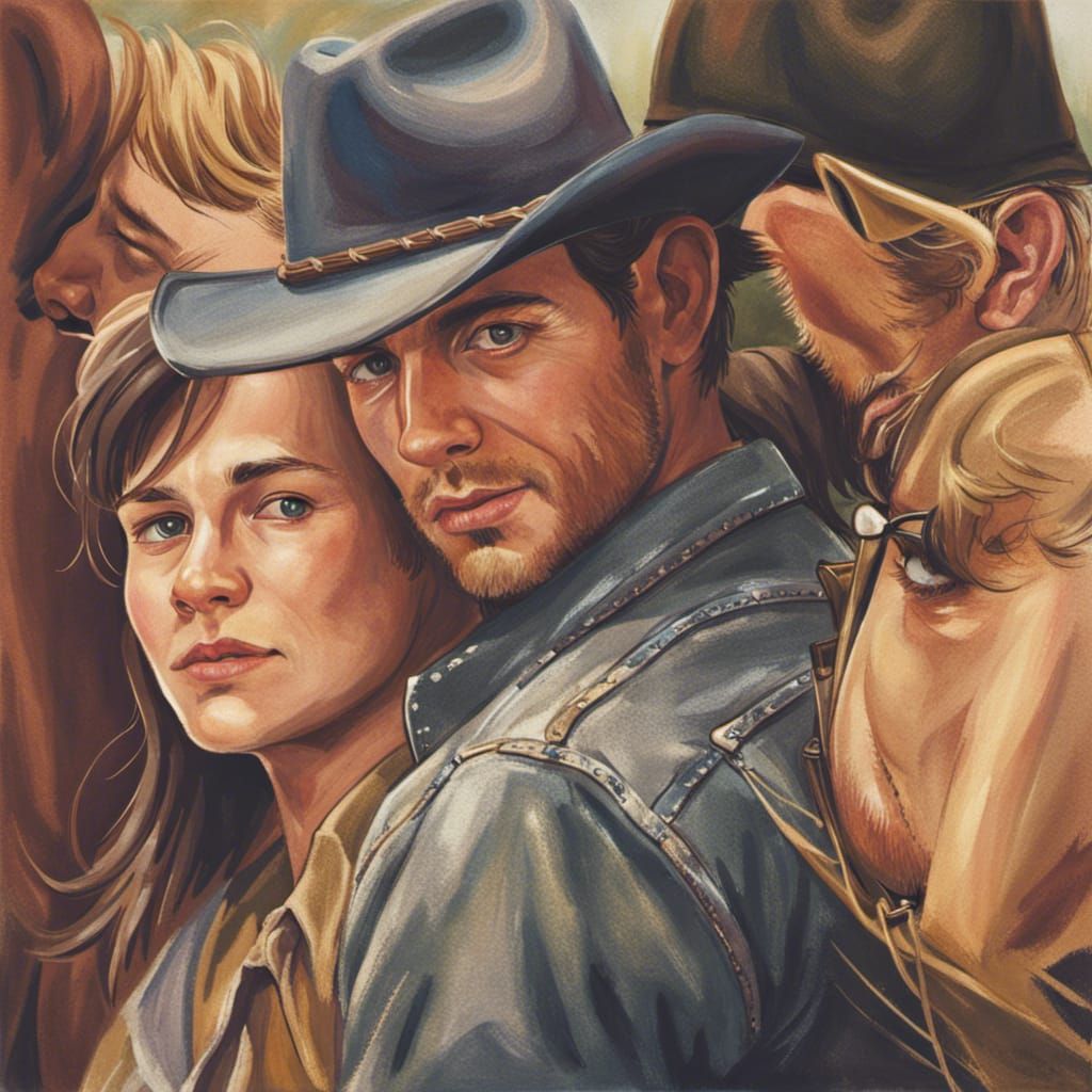 Brokeback Mountain - Movie Title - AI Generated Artwork - NightCafe Creator