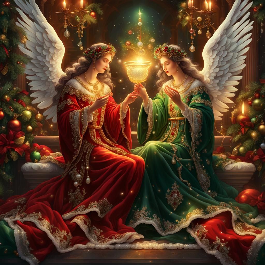 Baroque Christmas angels - Baroque Christmas Angels in Sple...