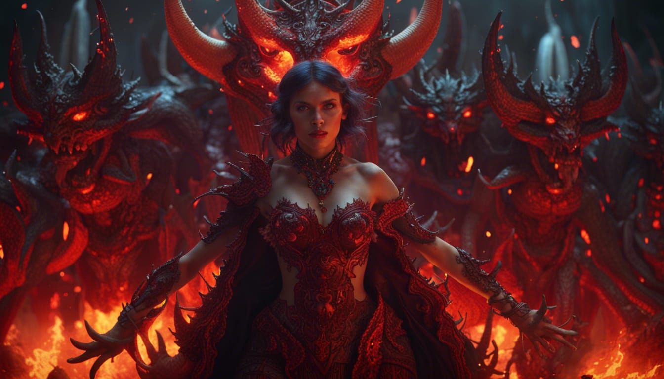 Beauty from hell - AI Generated Artwork - NightCafe Creator