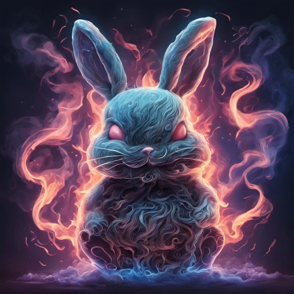 Evil bunny - AI Generated Artwork - NightCafe Creator