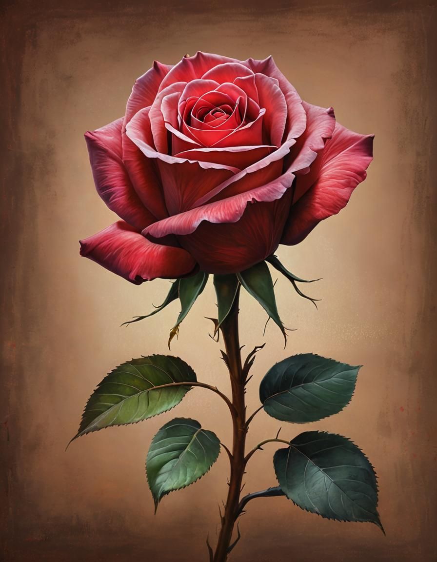 Rose - AI Generated Artwork - NightCafe Creator