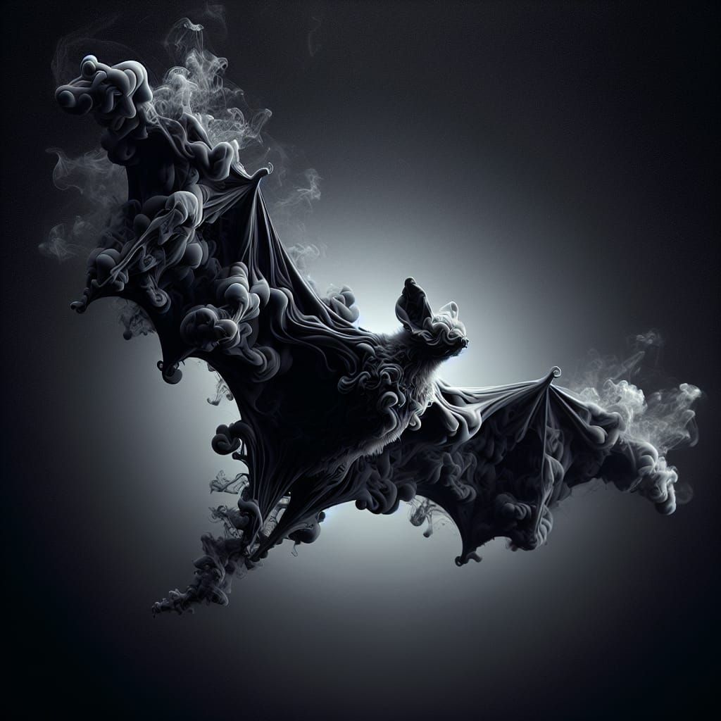 Smoke bat - AI Generated Artwork - NightCafe Creator