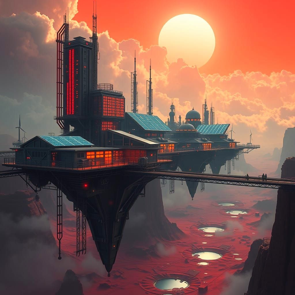 Solarpunk Utopia: Solar Platform Factory
