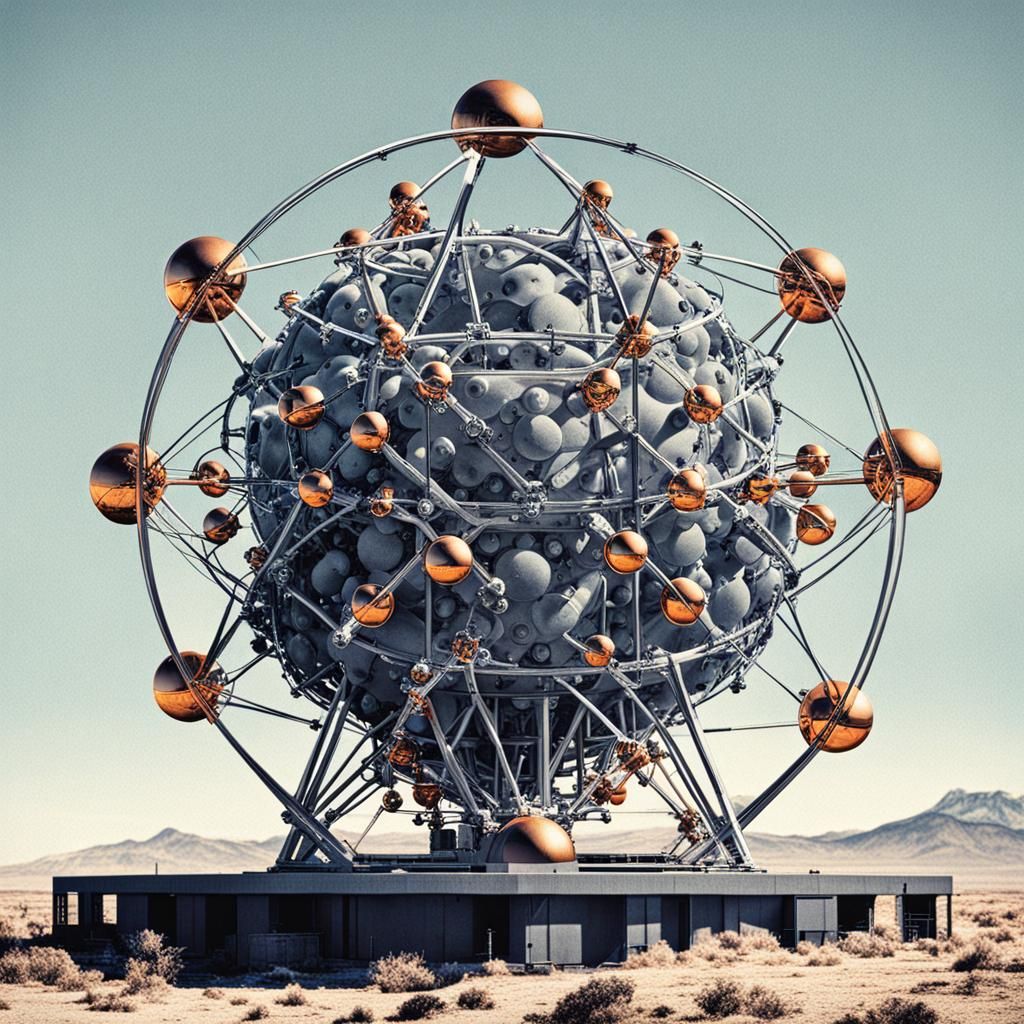 Thought at the atomic level - AI Generated Artwork - NightCafe Creator