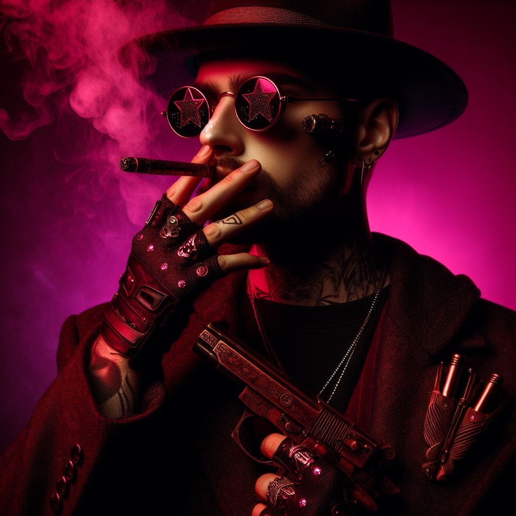 Sci-fi Cyberpunk gangster - AI Generated Artwork - NightCafe Creator