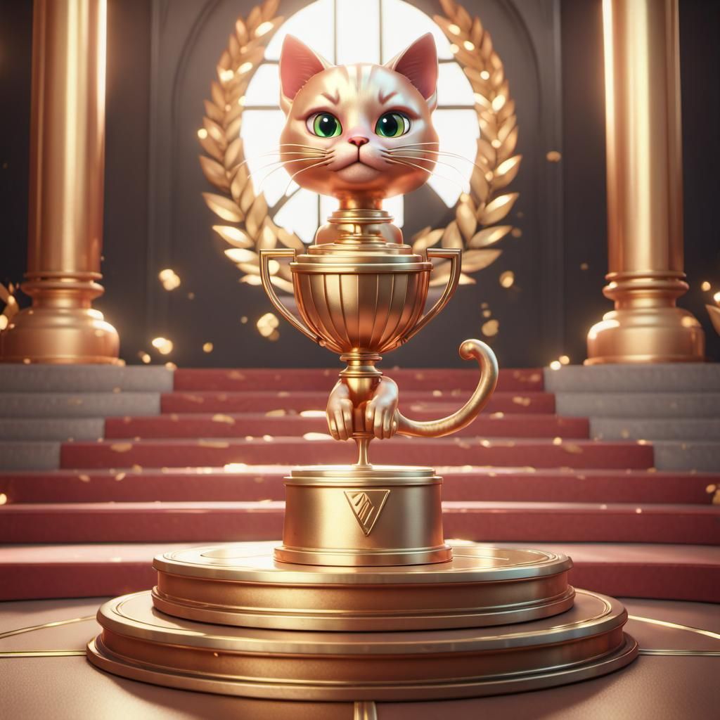 The winning cat! - AI Generated Artwork - NightCafe Creator