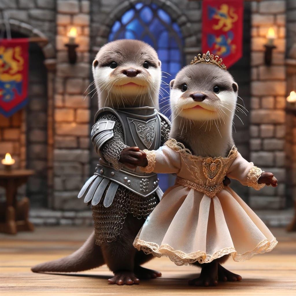 baby otter knight - AI Generated Artwork - NightCafe Creator