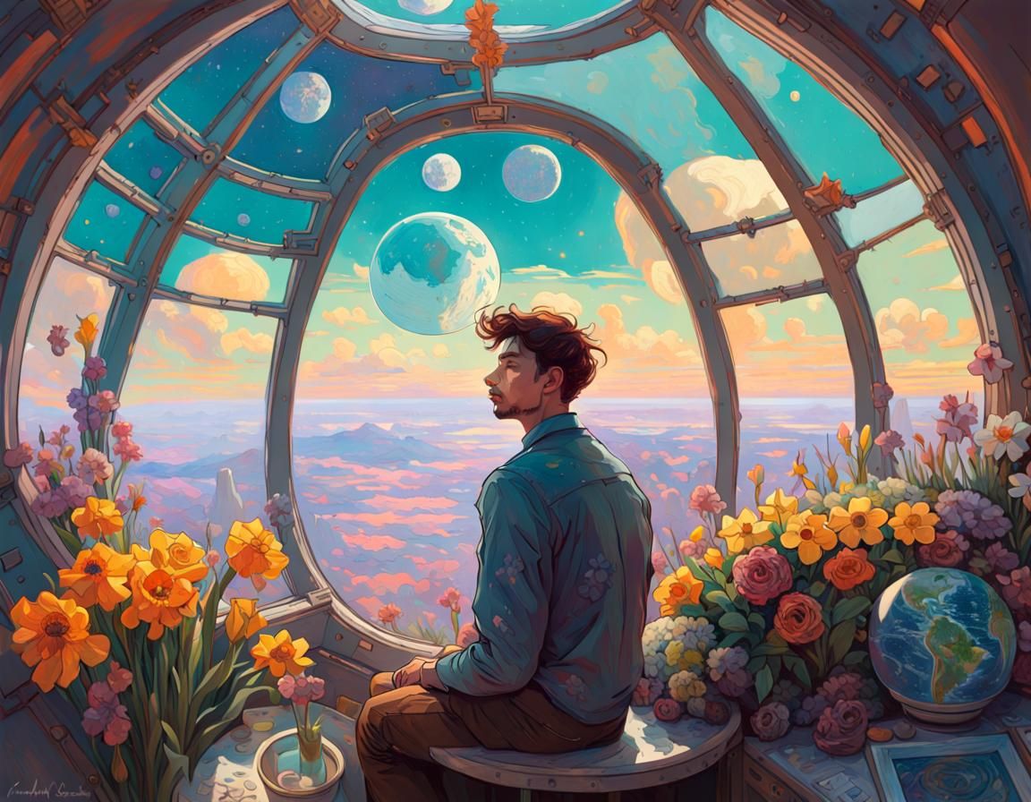 Crossing the universe ! - AI Generated Artwork - NightCafe Creator